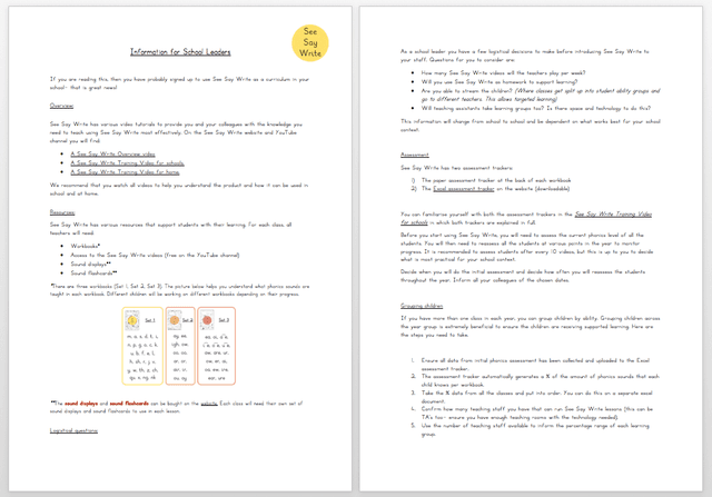 See Say Write - The Program