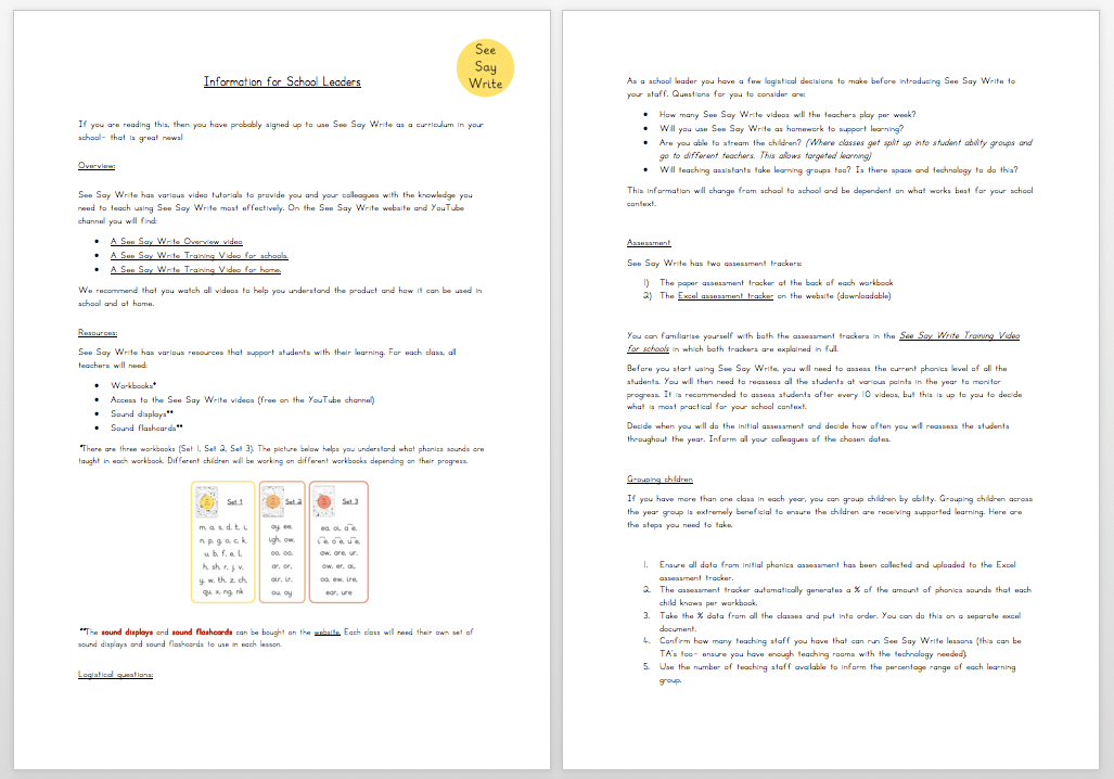 See Say Write - The Program